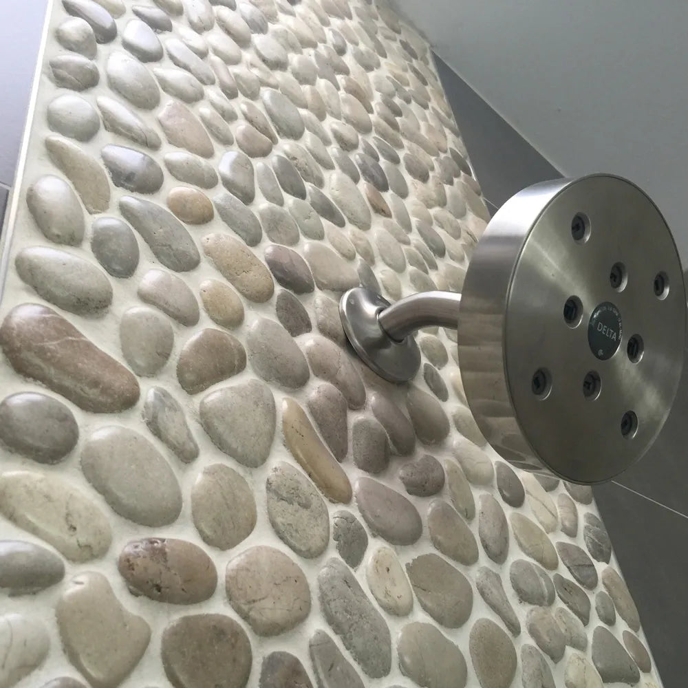 Glazed Bali Cloud Pebble Tile Pebble Tile Shop