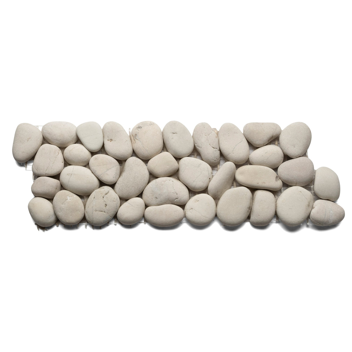 White Pebble Tile Border | Pebble Tile Borders | Pebble Tile Shop