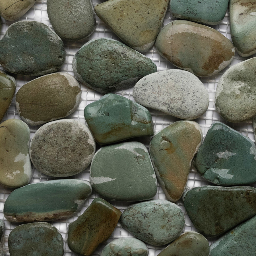 Sea Green Pebble Tiles | Pebble Tile Shop