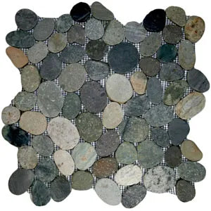 Sliced Bali Ocean Pebble Tiles | Pebble Tile Shop